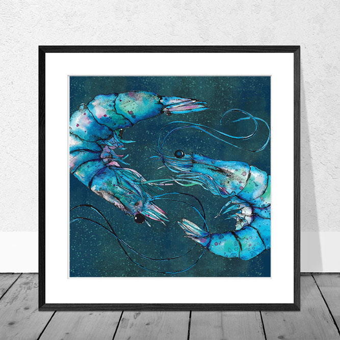 Prawn Art Print – Dollyhotdogs